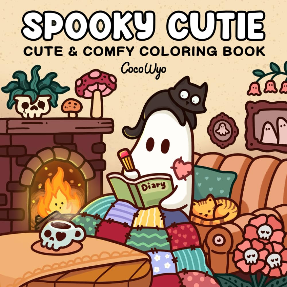 creepy creatures coloring book