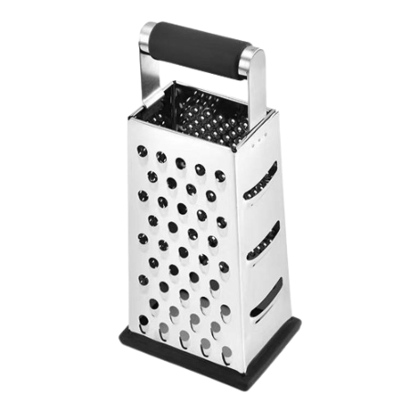 4 Sided Box Grater, Regular, Stainless Steel