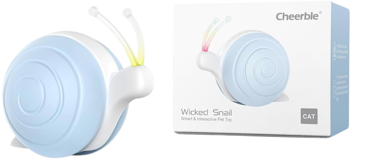 Cheerble Interactive Cat Toy for Indoor Cats, Wicked Snail, Kitten Toy