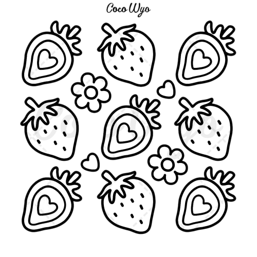 easy pattern coloring pages for kids