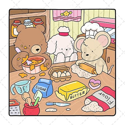 coloring pages of cozy friends