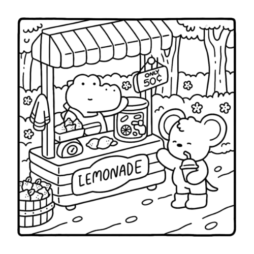 friends themed coloring book