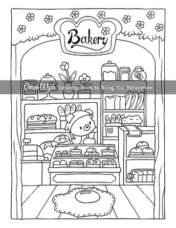 cozy spaces coloring pages