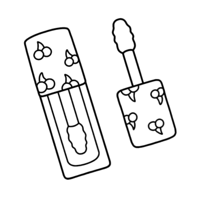 cosmetic coloring book pages