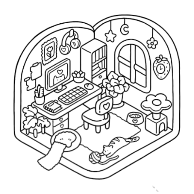 coloring pages corner