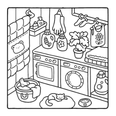 coloring book pages little corner