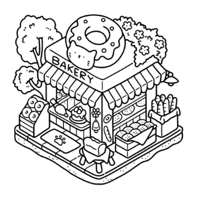 coloring book pages little corner