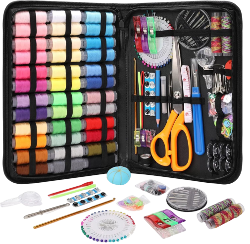 Professional Sewing Kit with Tailor Scissors – Complete Needle & Threa