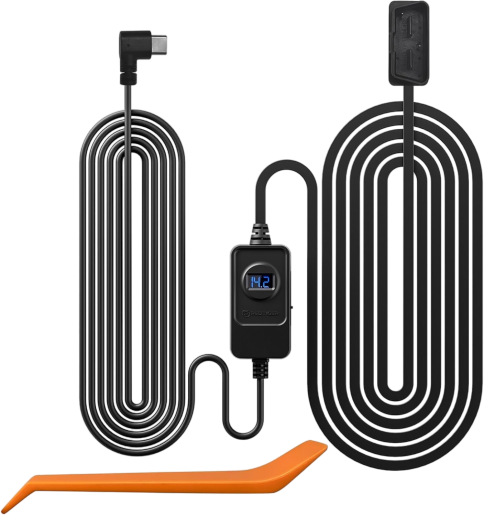 REDTIGER Dash Cam OBD Hardwire Kit – 10FT USB-C Power Cable with Low V