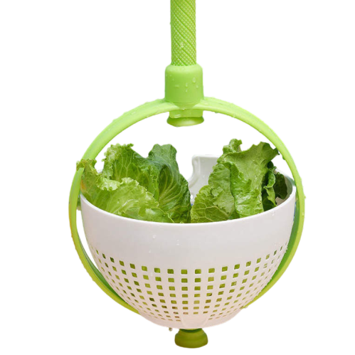Spina | Easy-To-Use Salad Spinner | Non-Scratch, Nylon Spinning Coland