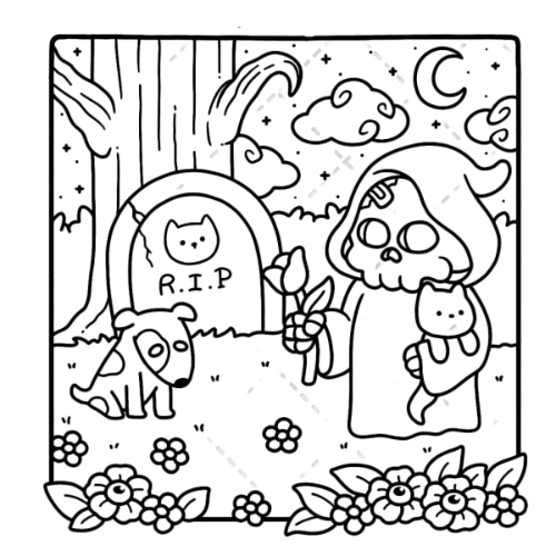 spooky cutie coloring pages ideas